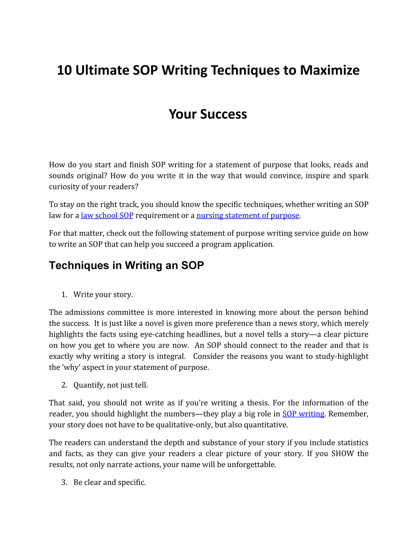 sop writing - 10 Little-Known SOP Writing Techniques from the Pros ... sop writing - 10 Little-Known SOP Writing Techniques from the Pros ...