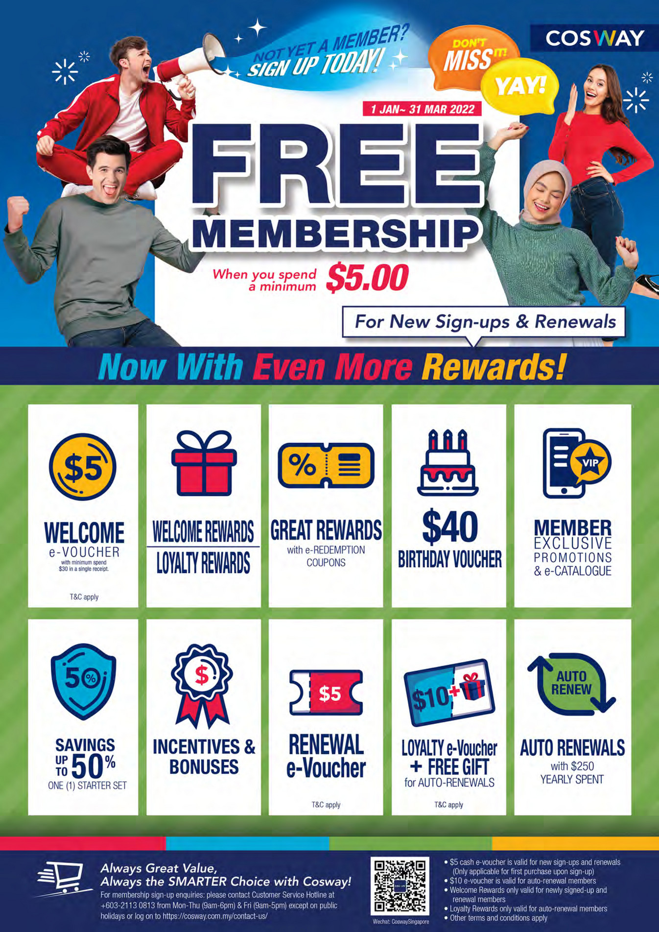Cosway Malaysia - Free Membership - 1 Jan - 31 Mar 2022 (SG) - Page 1