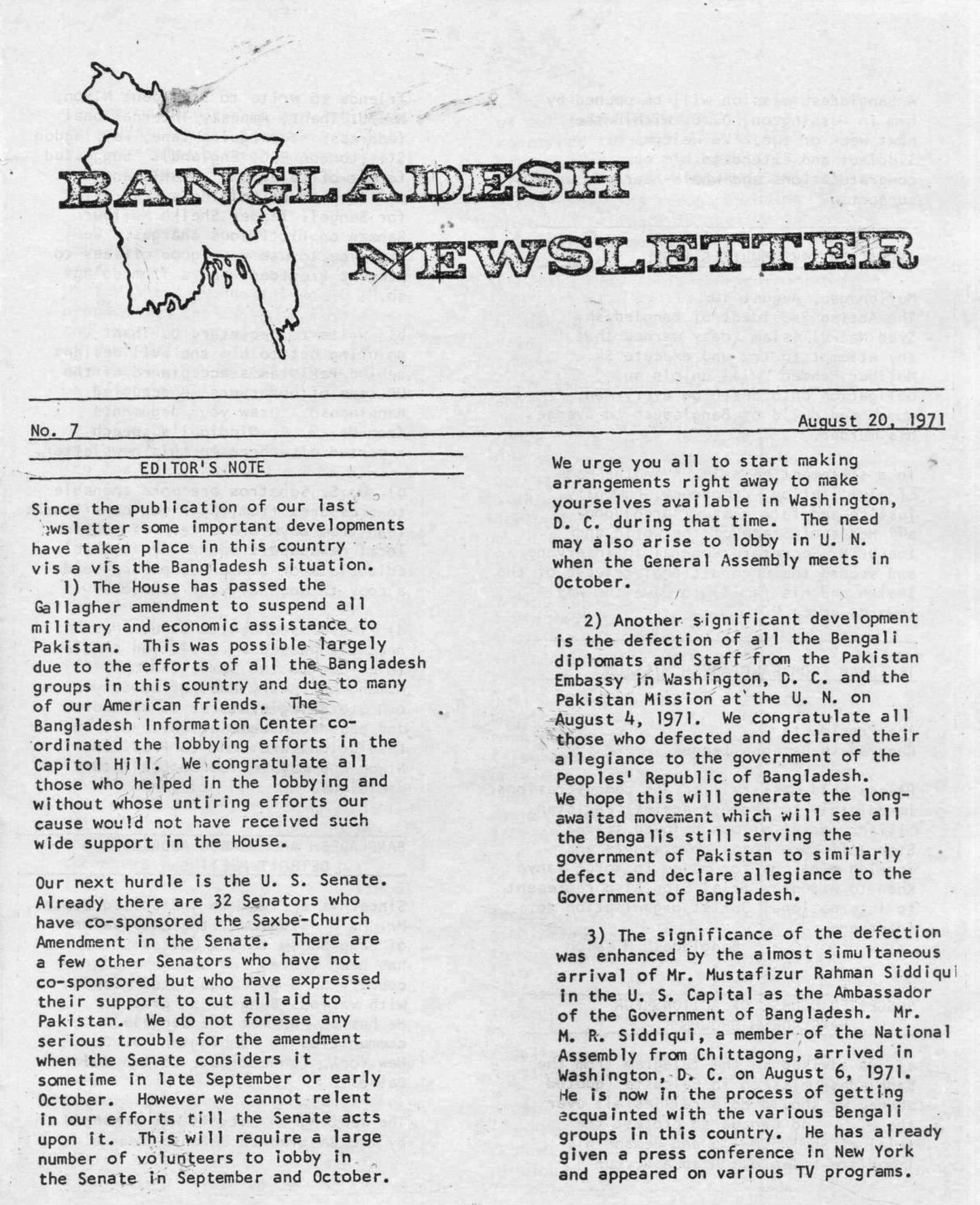 Muktijuddho e-Archive - 20 August 1971 - Page 1 - Created with Publitas.com