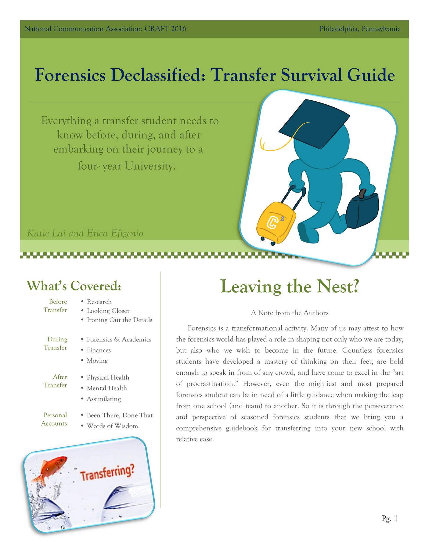My publications - Forensics Declassified: Transfer Survival Guide ...