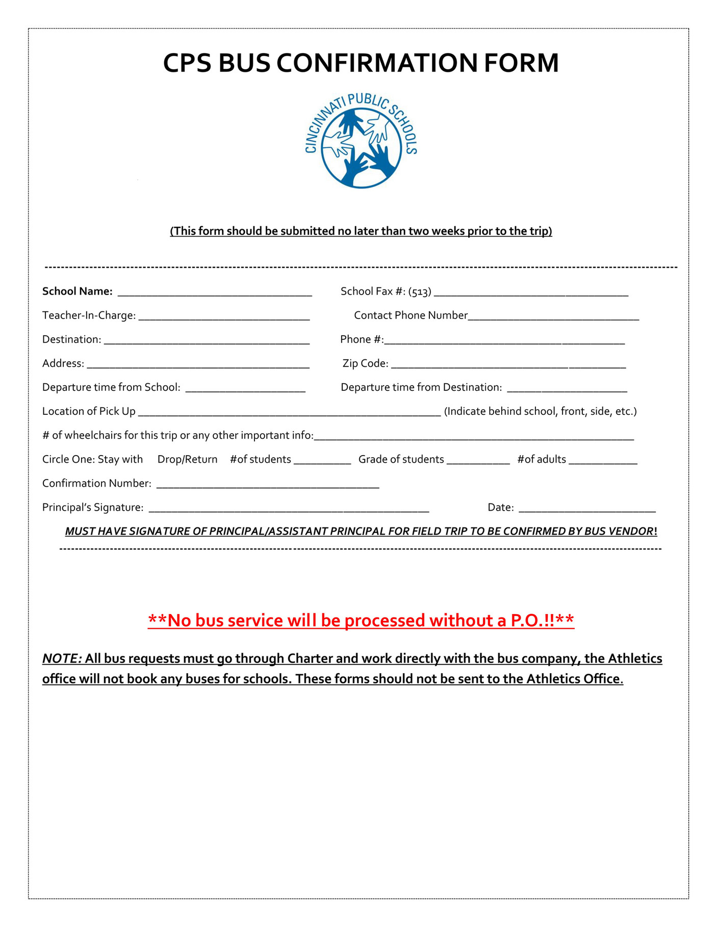 My publications - CPS BUS CONFIRMATION FORM updated 6.13.18 - Page 1 ...