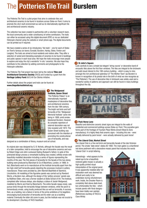 Ceramic City Stories - Burslem Tile Trail - Page 1 - Created with ...