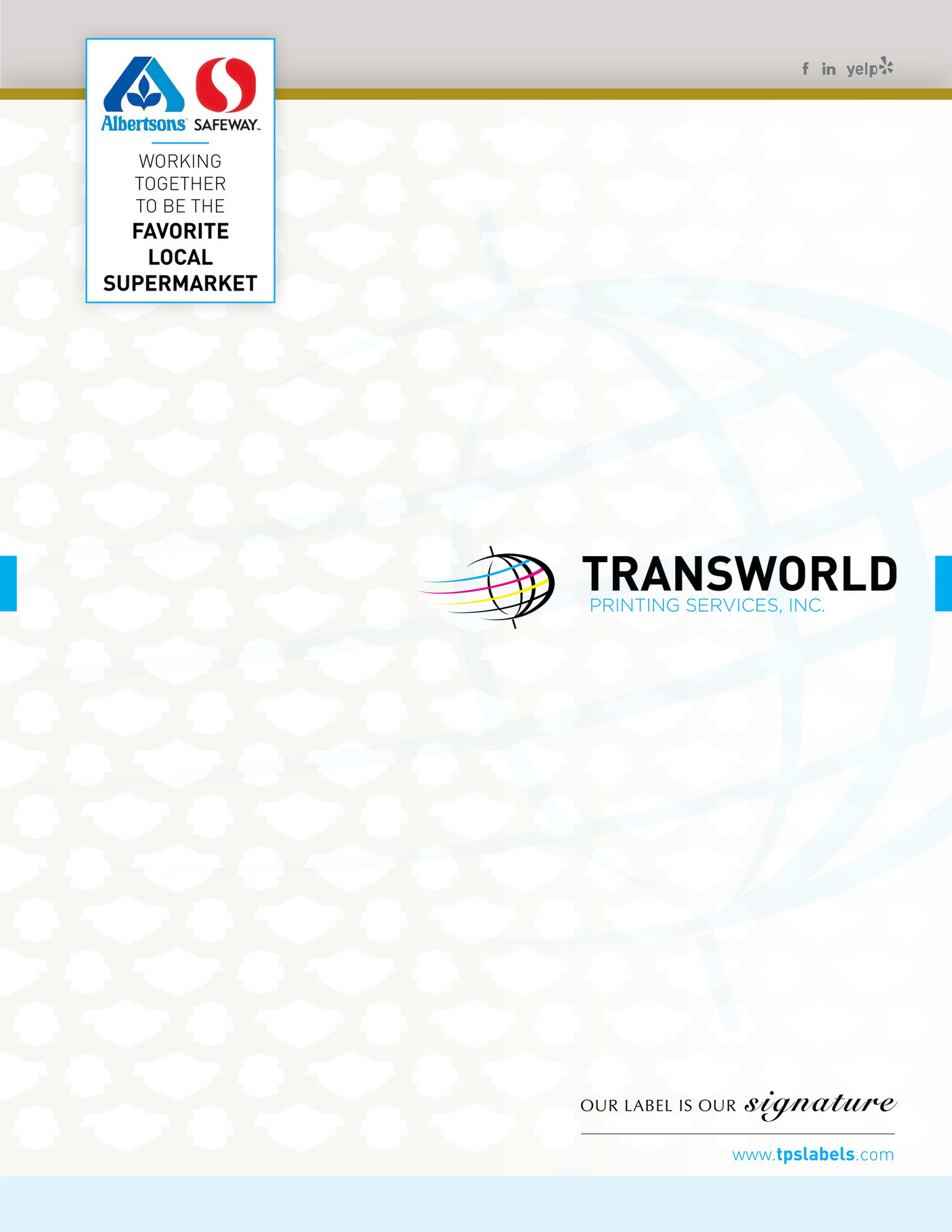 xignat - TPS LABELS SAFEWAY E-CATALOG - Page 1 - Created with Publitas.com