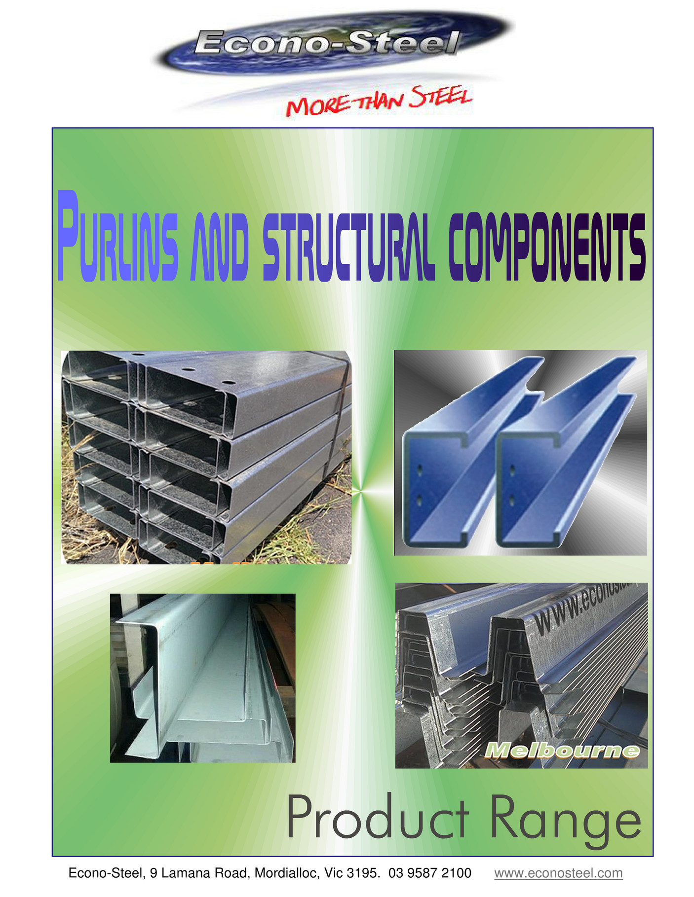EconoSteel - Purlins and structural Products - Page 1 - Created with ...