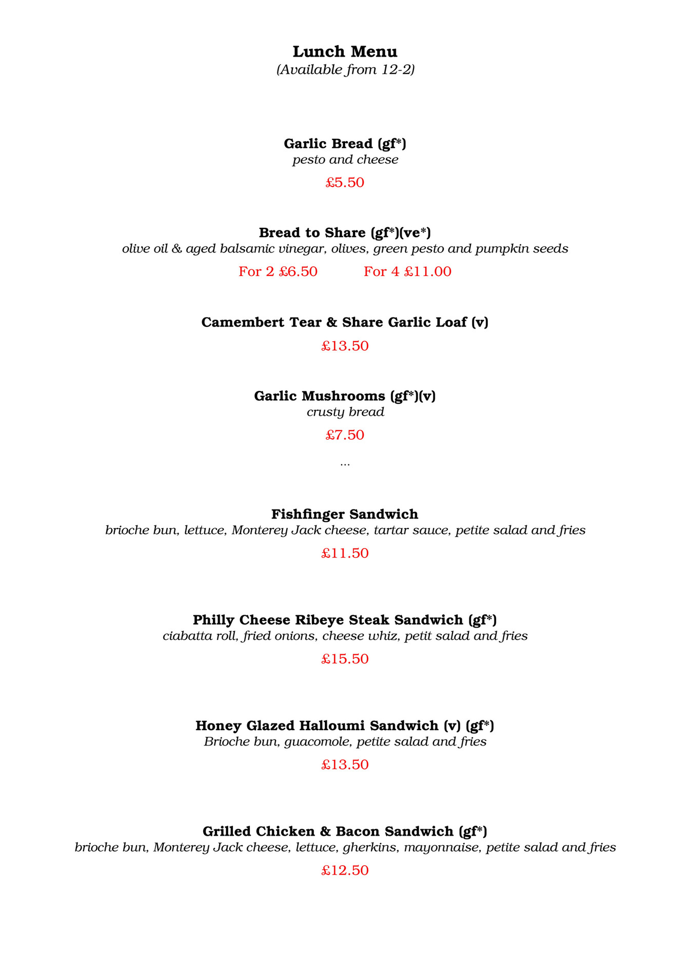 UpDate Websites - Lunch Menu Tides Summer 2022 - Page 2 - Created with ...