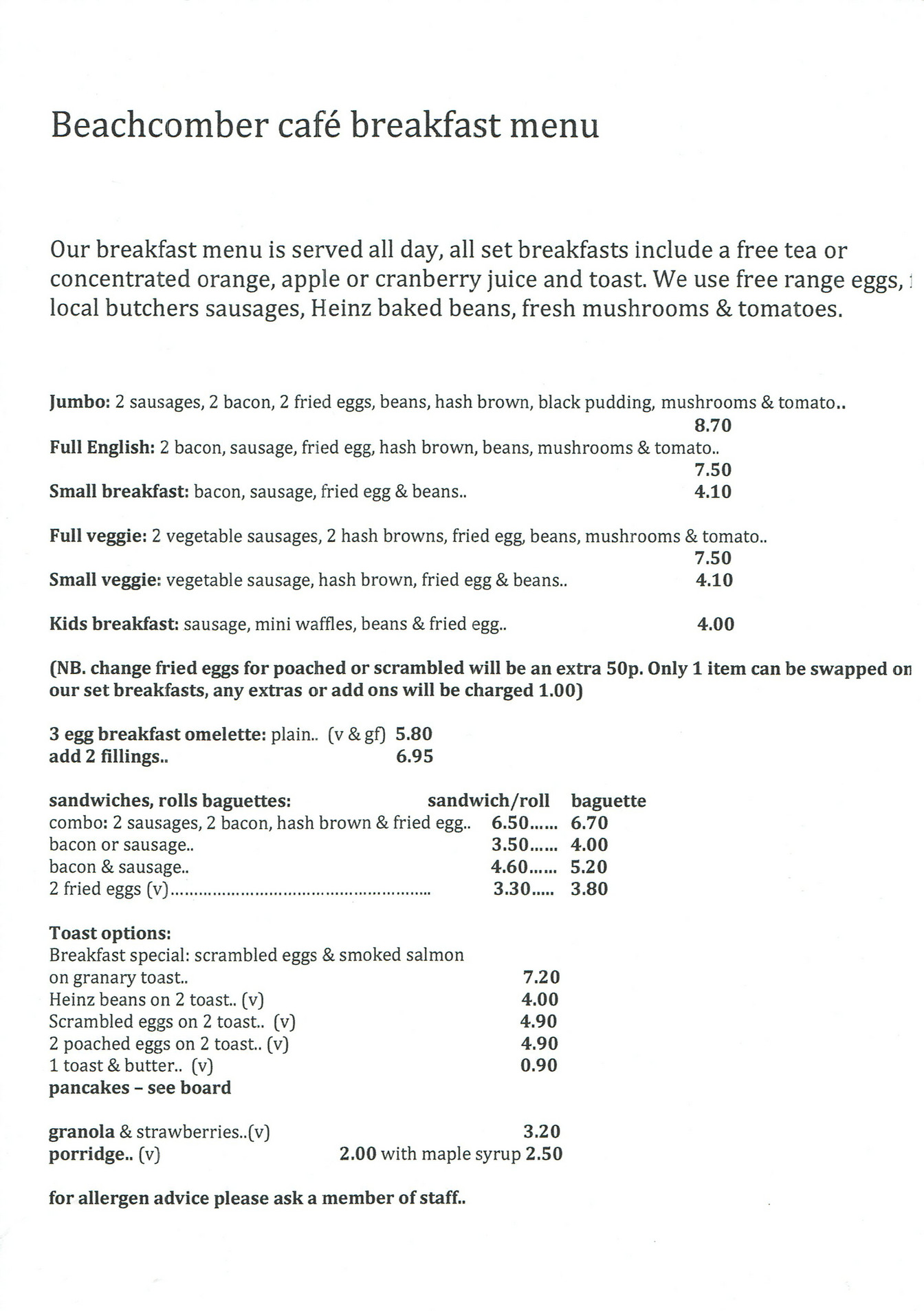 UpDate Websites - Beachcomber menu 2017 - Page 3 - Created with ...