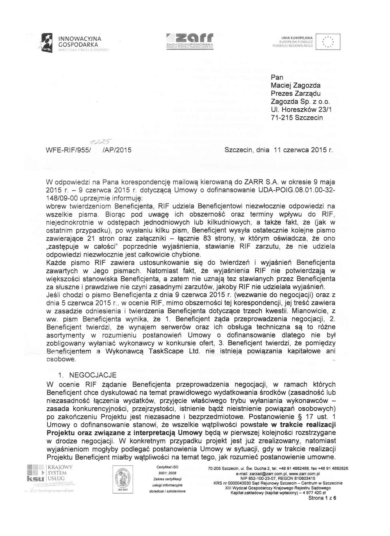 Taskscape Ltd - 20150611 - ZARR - Strona 1 - Created with Publitas.com