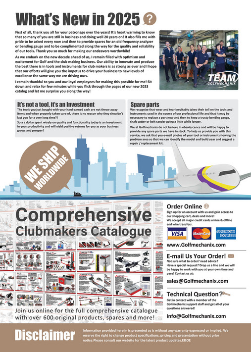 Tecnoram - 2025 Golfmechanix Catalog Lite - Page 2-3 - Created with Publitas.com