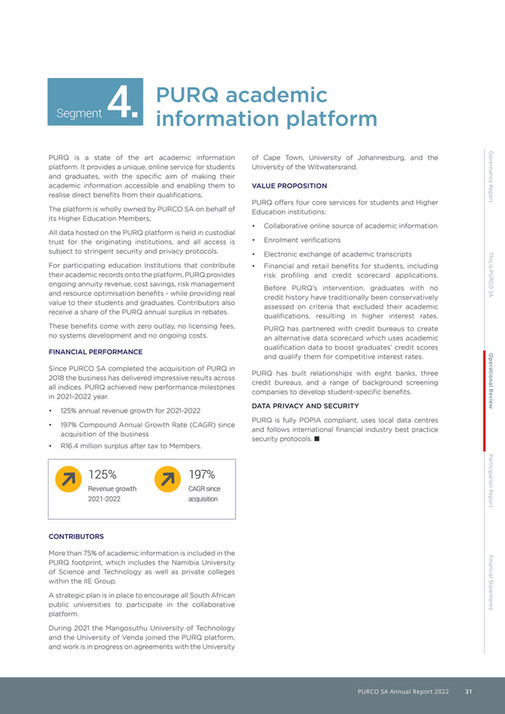 AssocWorks - 2021-22 PURCO SA Annual Report - Page 32-33 - Created with ...