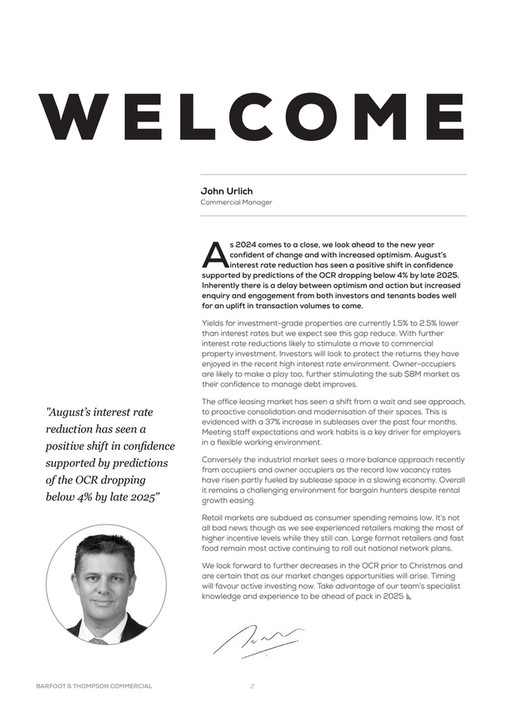 Barfoot & Thompson - Commercial Insite October 2024 - Page 1