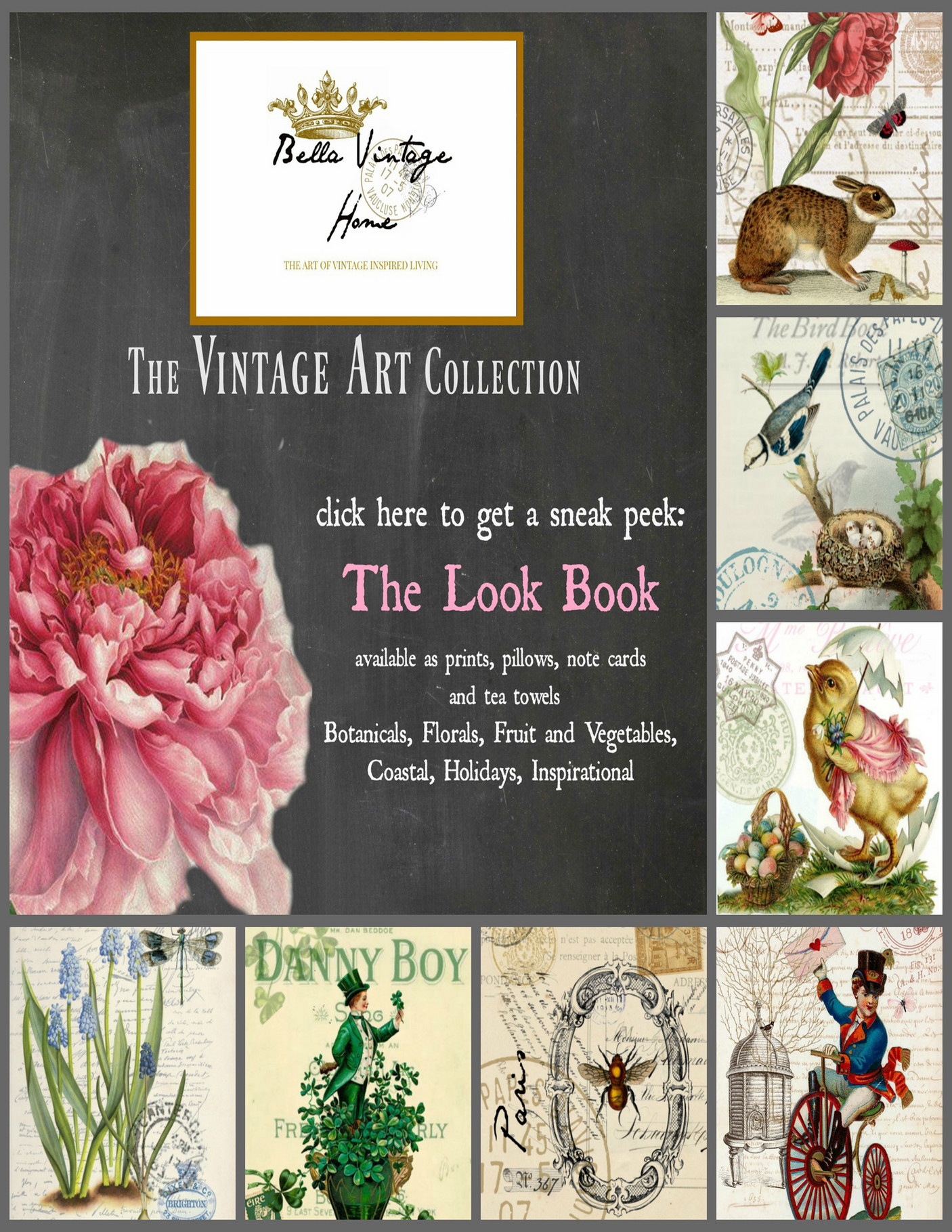 Bella Vintage Home, Inc - The Vintage Art Collection By Bella Vintage ...