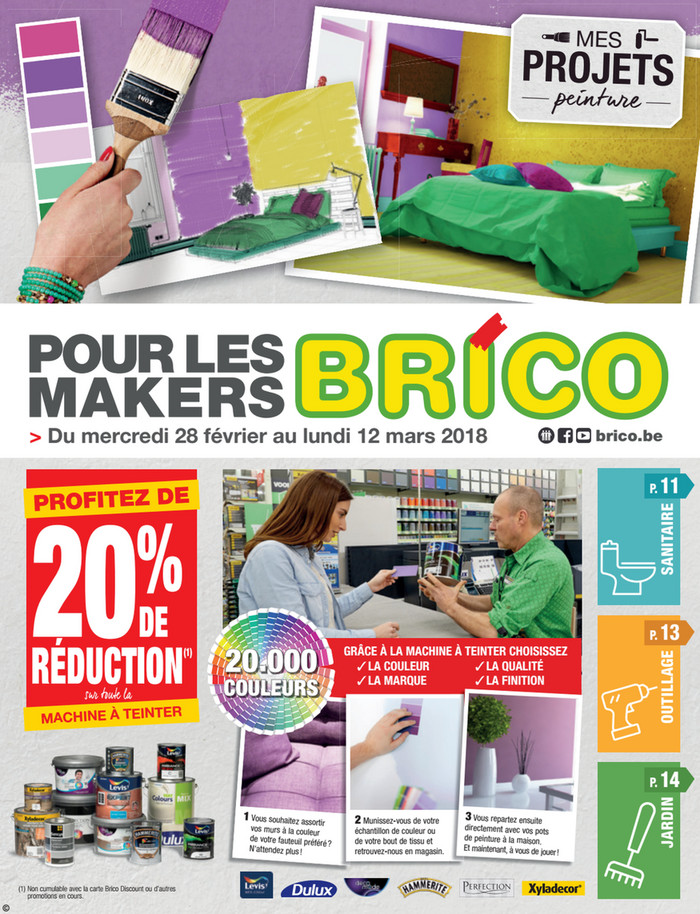 Folder Brico&BricoPlanit du 27/02/2018 au 11/03/2018 - promos de la ...