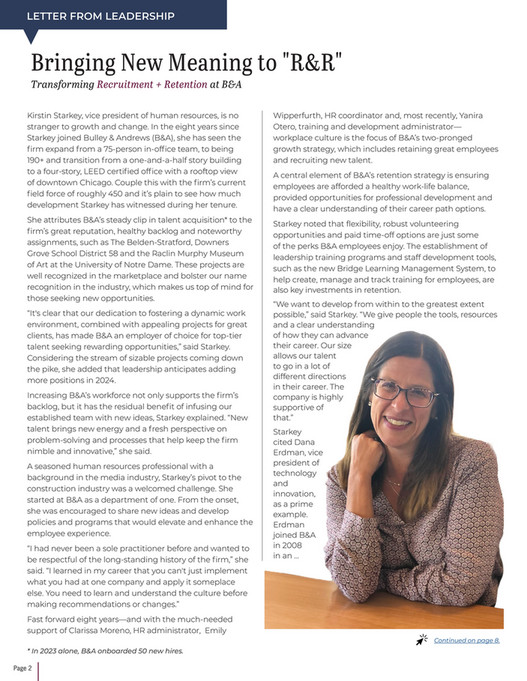 Bulley & Andrews - 2024 B&A Newsletter_Volume 1_For Final Review - Page 2-3 - Created with ...