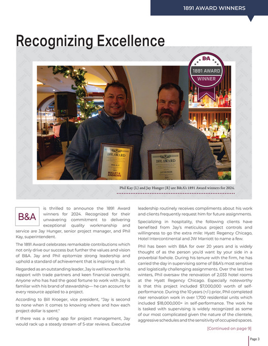 Bulley & Andrews - 2025 B&A Newsletter_Volume1 - Page 2-3 - Created with Publitas.com