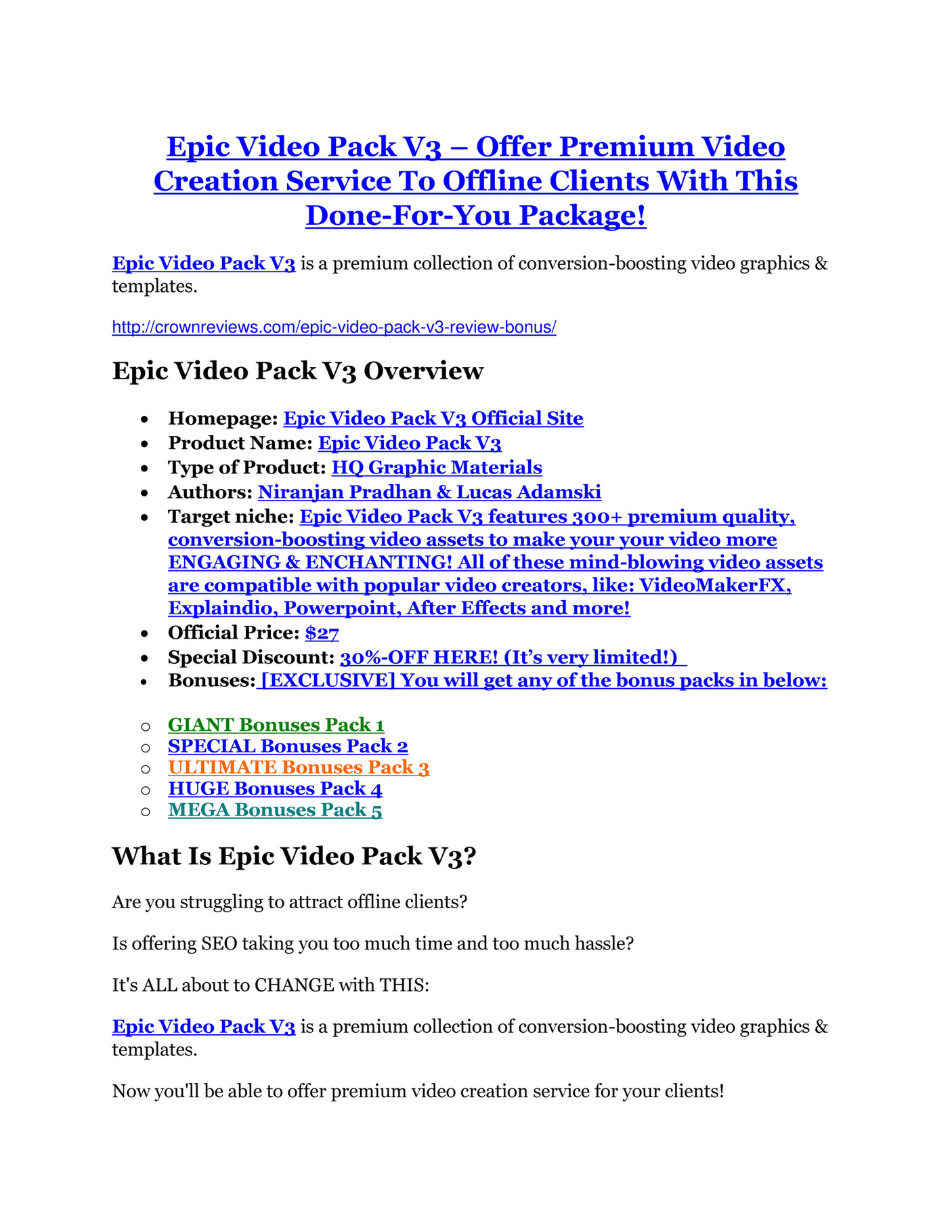GGD - Epic Video Pack V3 review - Epic Video Pack V3 sneak peek ...