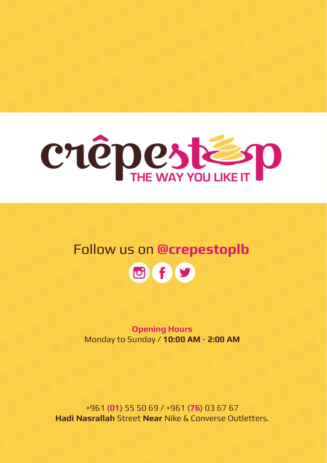 My publications - Crepestop Menu - Page 1 - Created with Publitas.com