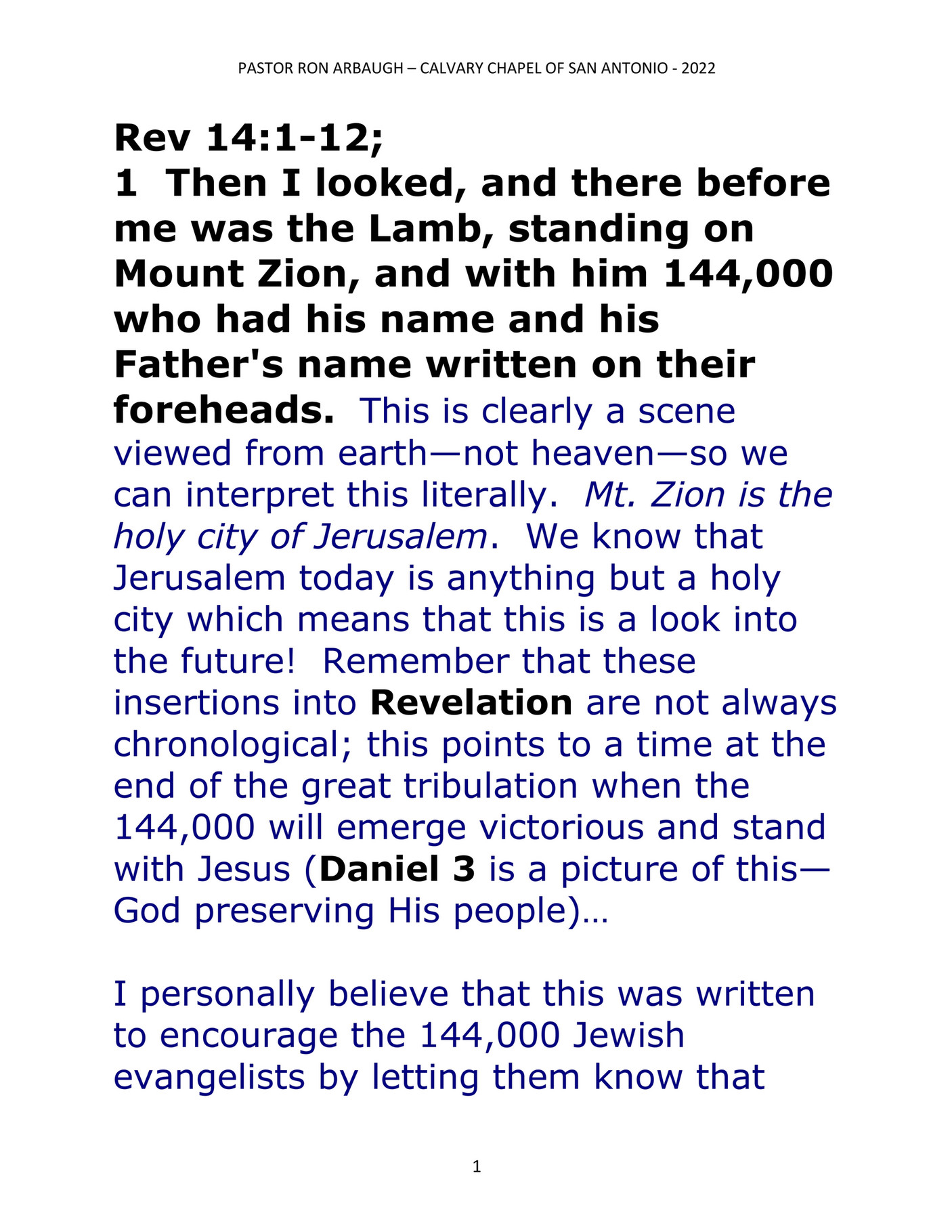 Calvary Chapel of San Antonio - Rev 14-1-12 - Page 1 - Created with ...