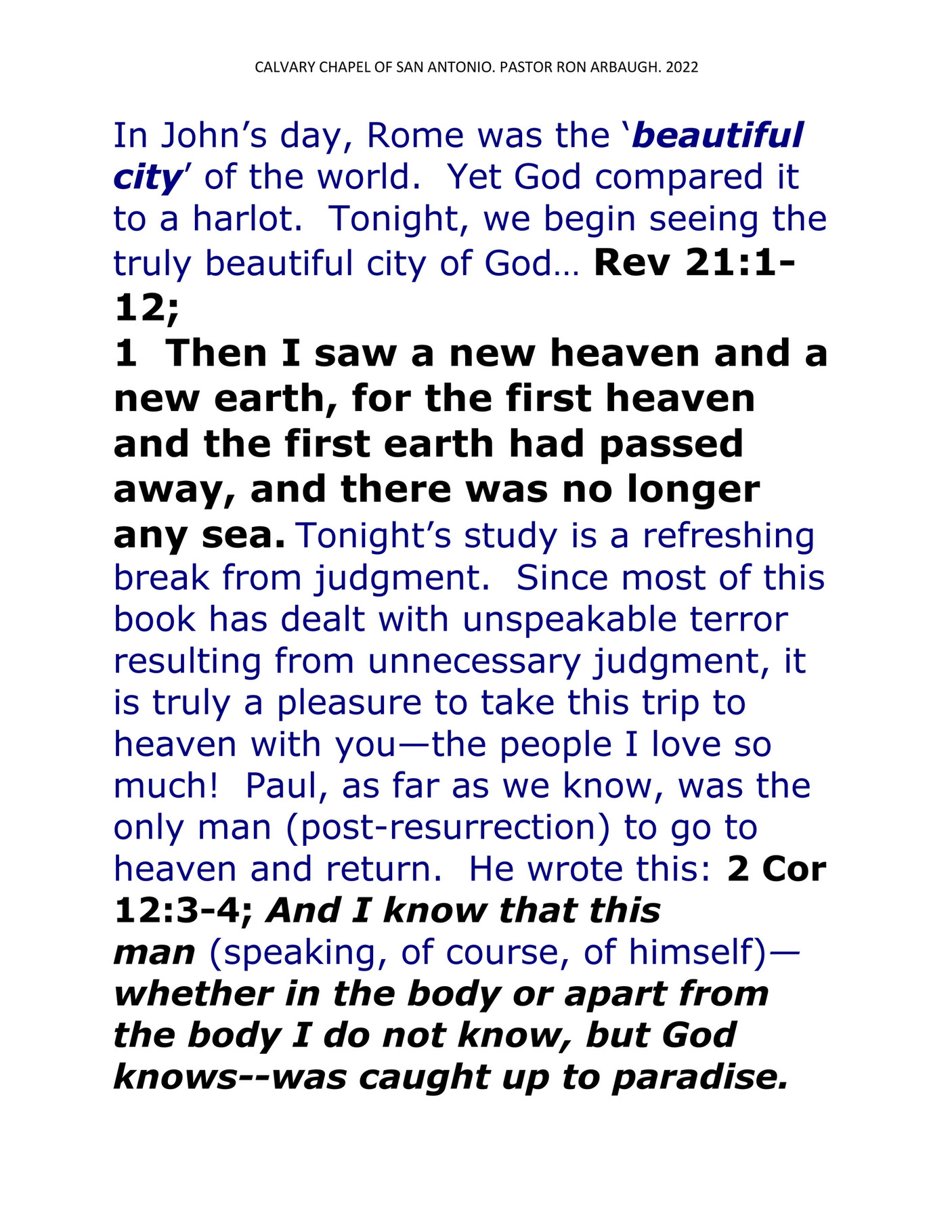 Calvary Chapel Of San Antonio Rev21 1 12 Page 1 Created With