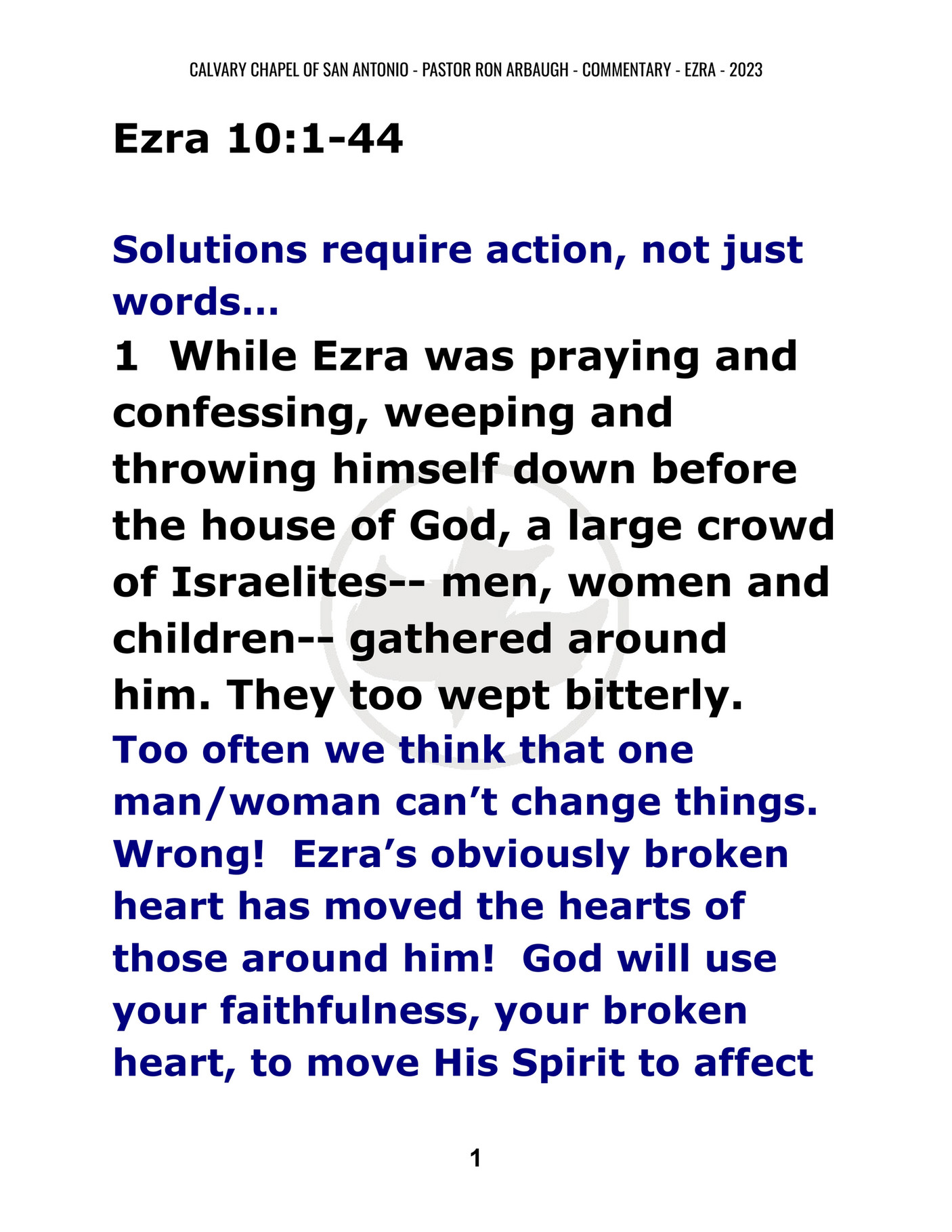 Calvary Chapel of San Antonio - Ezra 10_1-44 - Page 1 - Created with ...
