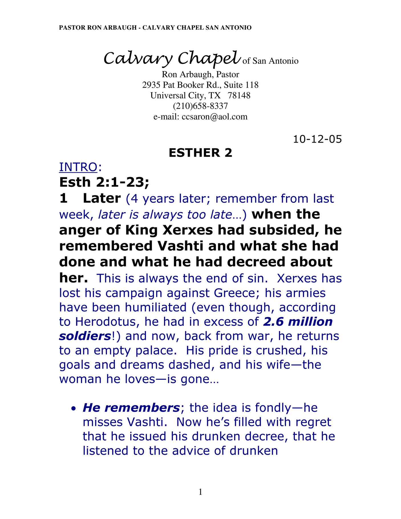 Calvary Chapel Of San Antonio Est2 Page 1 Created With Publitas