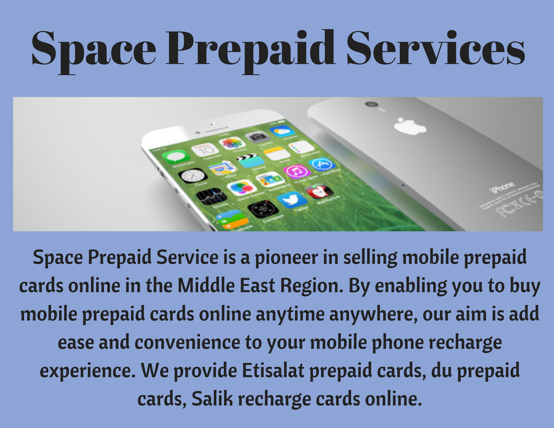Space Prepaid Services - Shop Etisalat Recharge Prepaid Cards - Page 1 ...