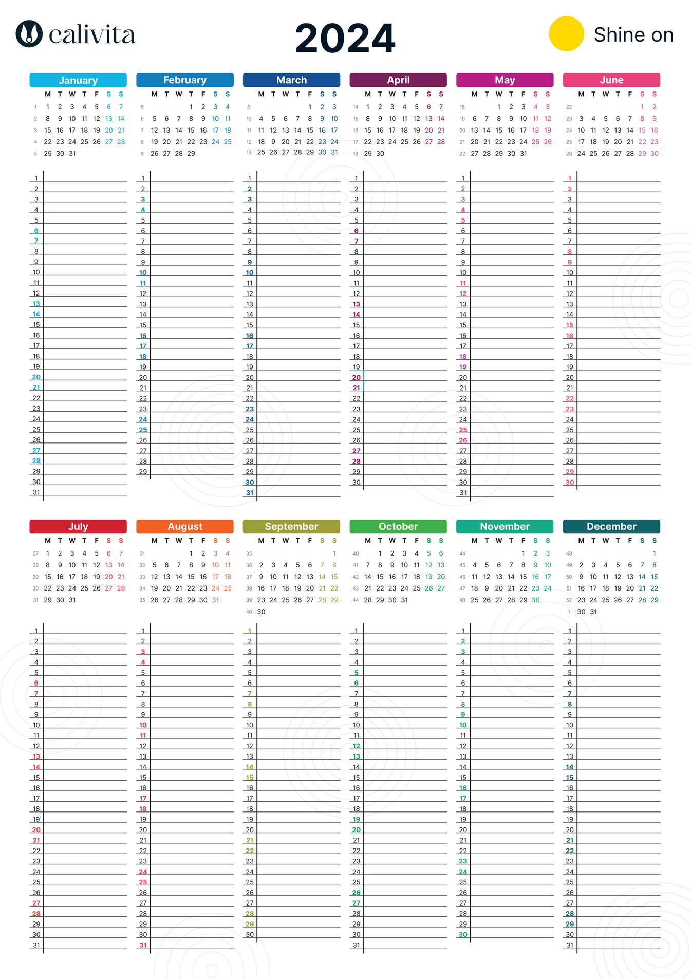 2024 Calivita Календар - Страница 1 - Created with Publitas.com