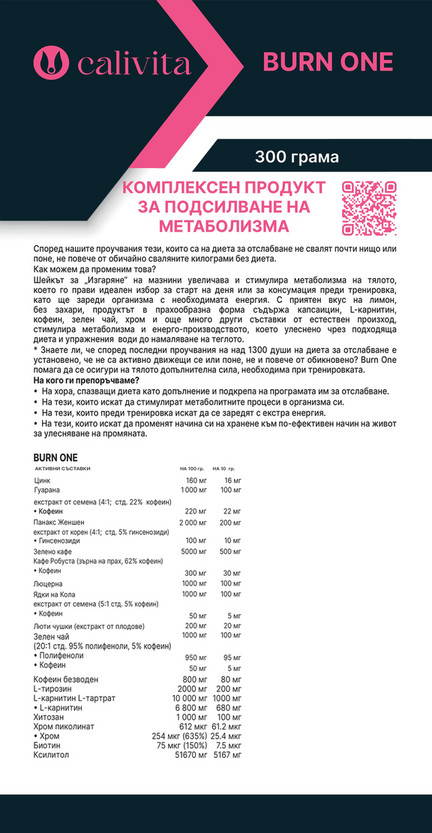 CaliVita Bulgaria - BURN ONE - Страница 1 - Created with Publitas.com