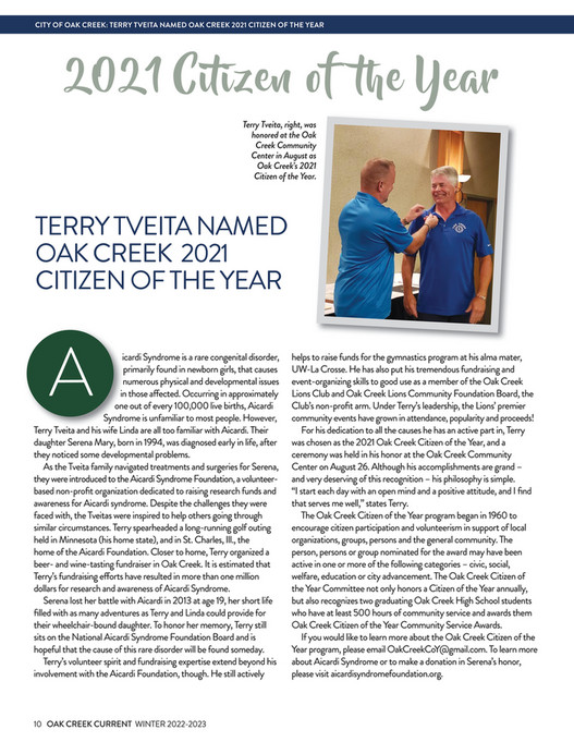 City of Oak Creek - Winter 2023 Oak Creek Current magazine - Page 10-11 ... City of Oak Creek - Winter 2023 Oak Creek Current magazine - Page 10-11 ...