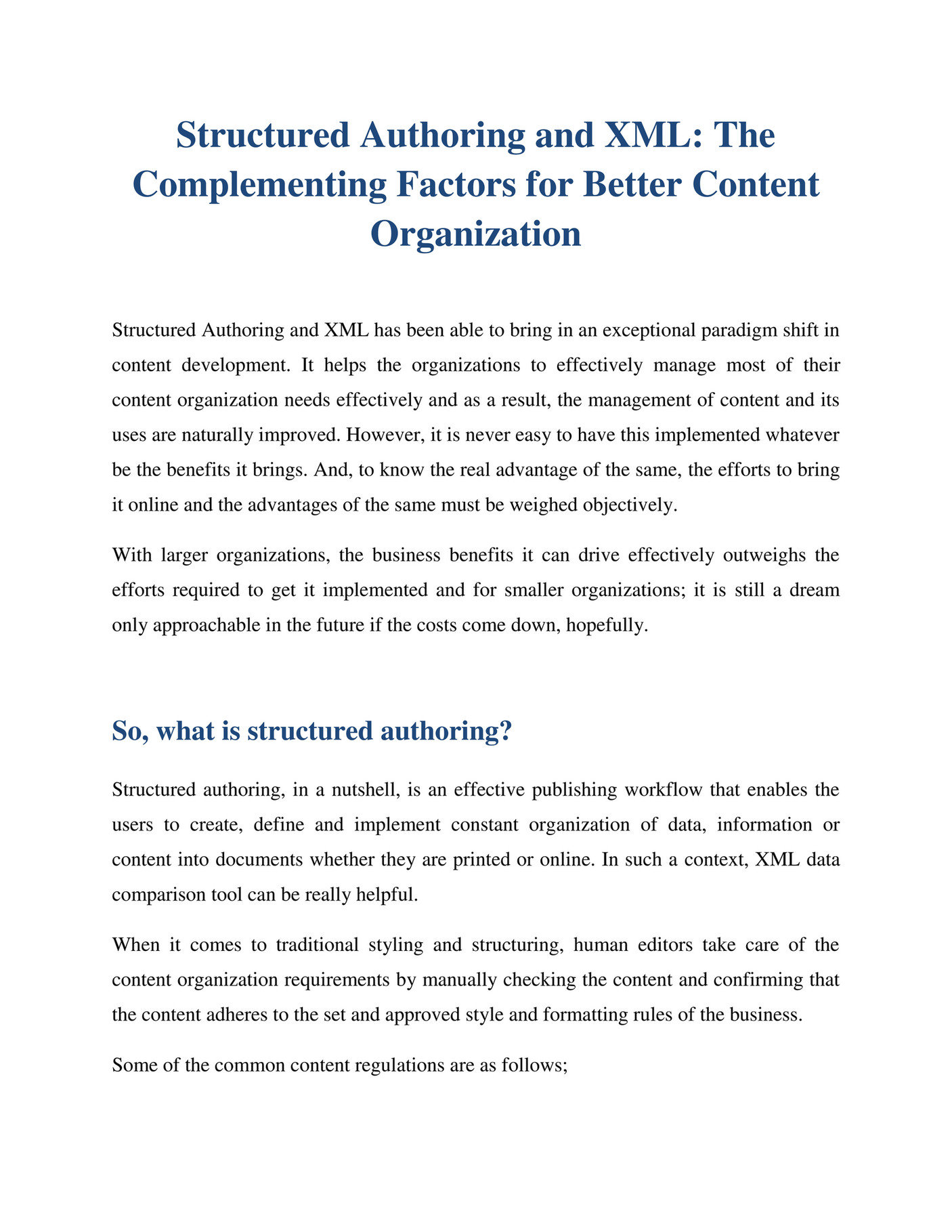 MAP Systems - Structured authoring and XML - MAP Systems - Page 1 - Created with Publitas.com