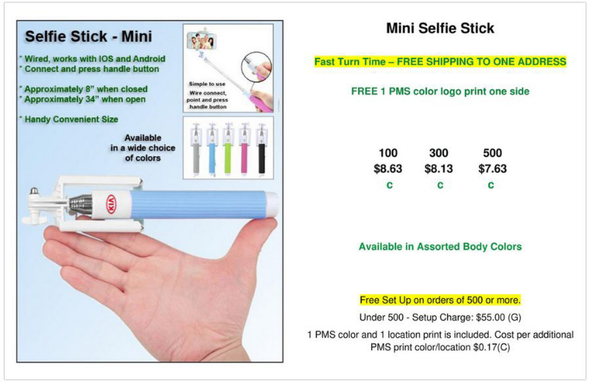 Selfie Stick Flyer - Page 1