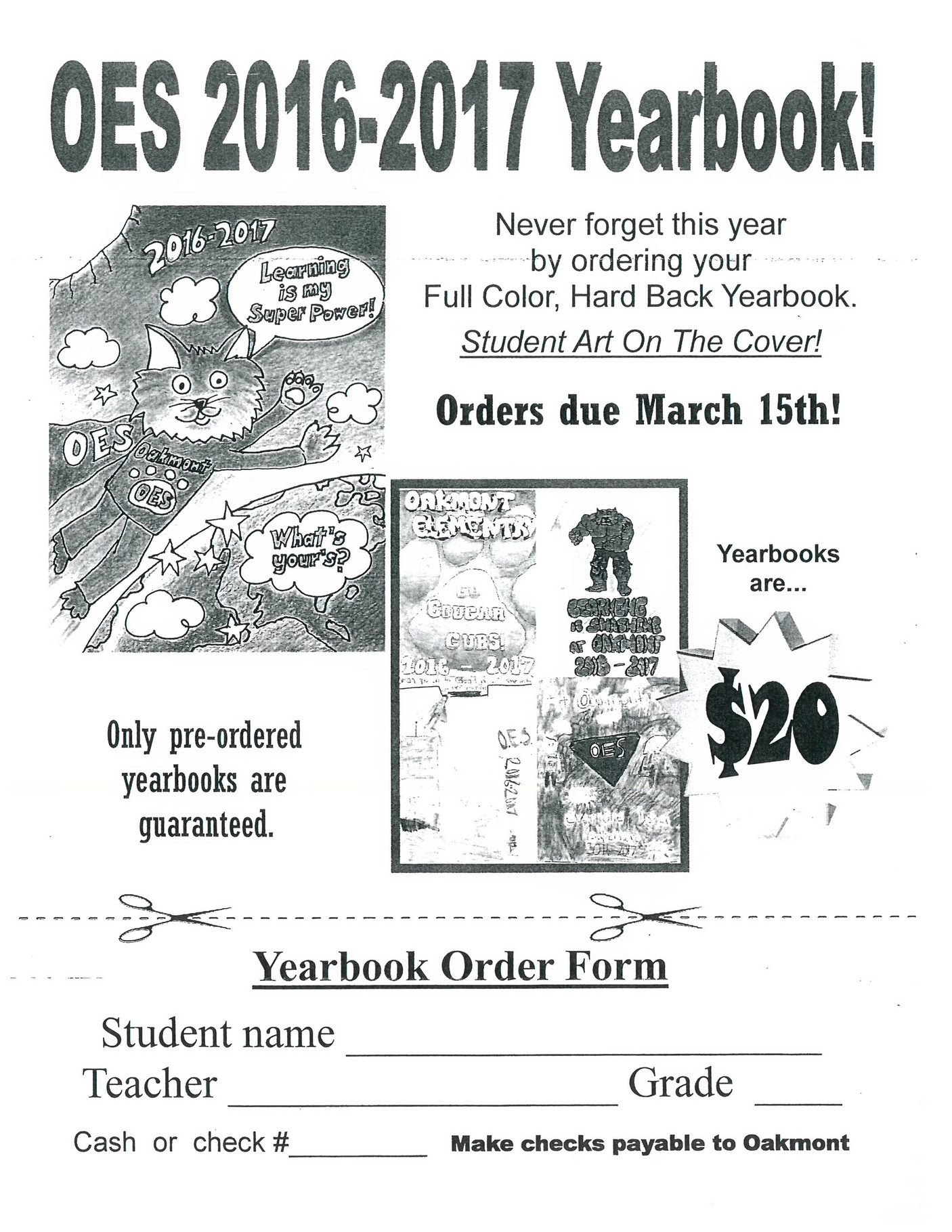 My publications - 2017 yearbook order form - Page 1 - Created with ...