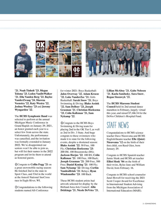 Holland Christian Schools - Connections_Apr2021 - Page 1 - Created with ...