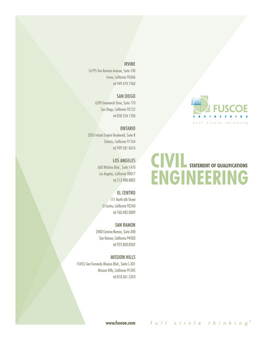 Fuscoe Engineering, Inc. - Statement of Qualifications - Page 2-3 ...