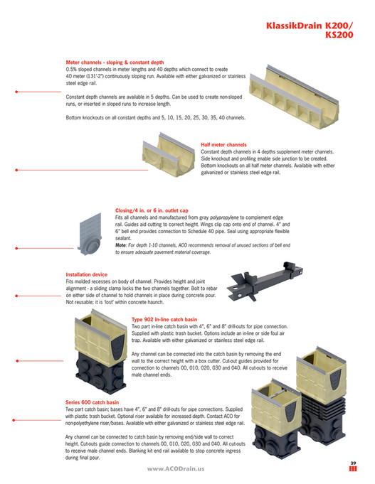 ACO Polymer Products, Inc. - ACO Drain Technical Handbook Product ...