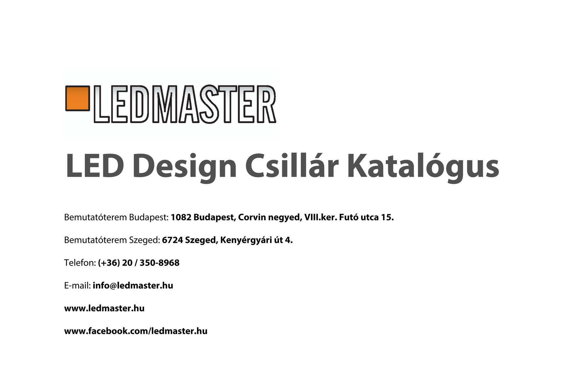 LedMaster Katalógus - Oldal 3 - Created with Publitas.com