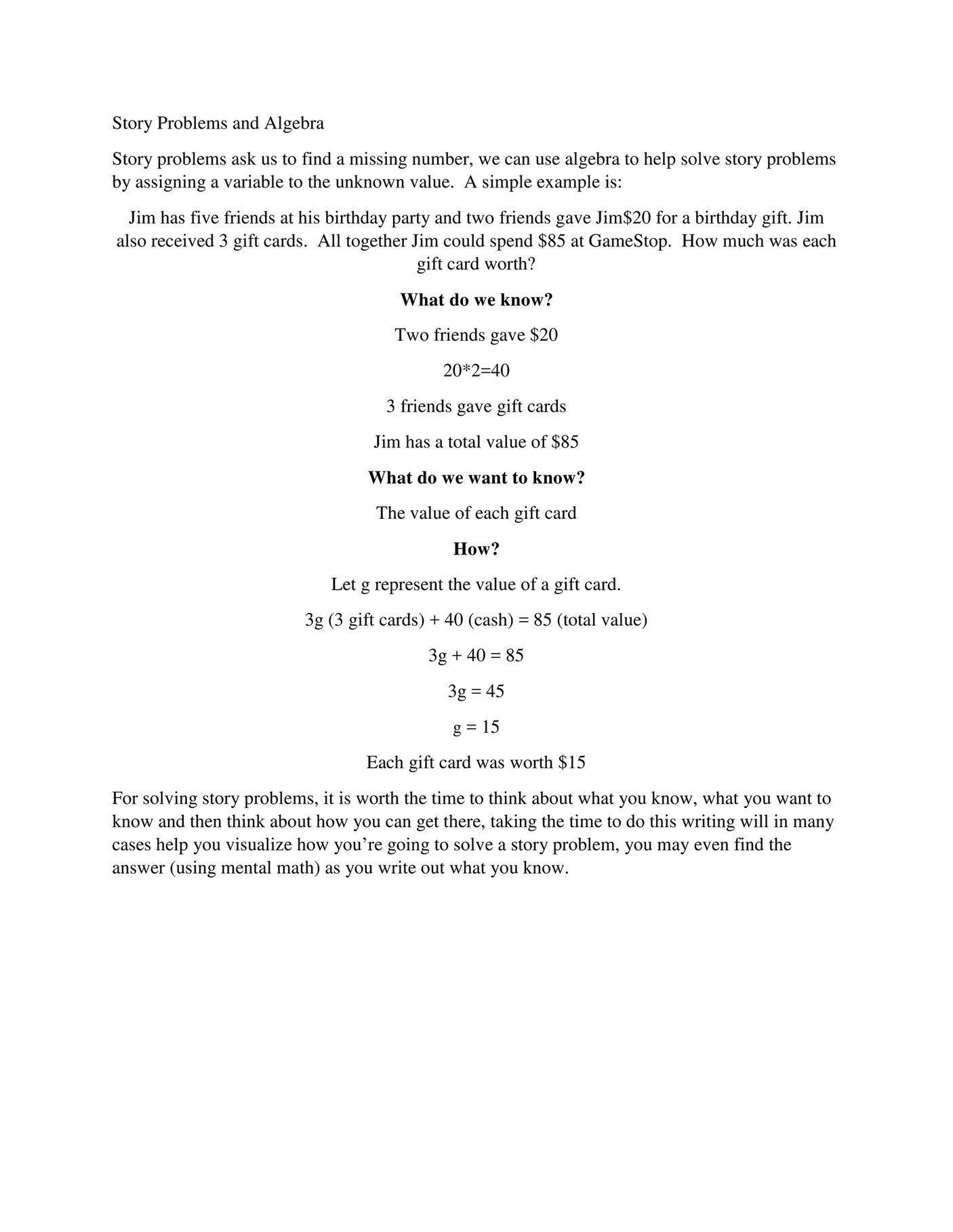 My publications - Story Problems and Algebra - Page 1 - Created with ...