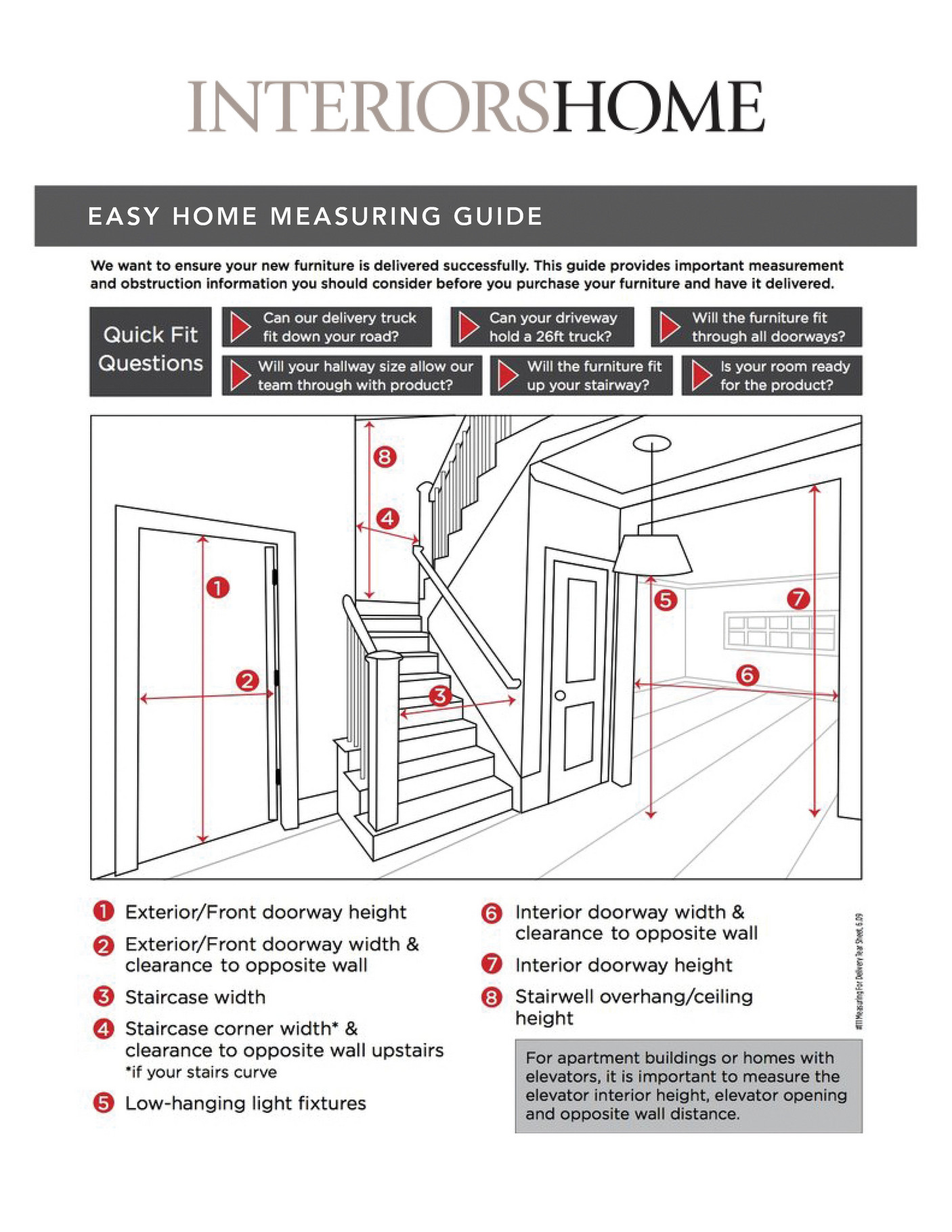 INTERIORS HOME - INTERIORS HOME Easy Home Measuring Guide - Page 1 ...