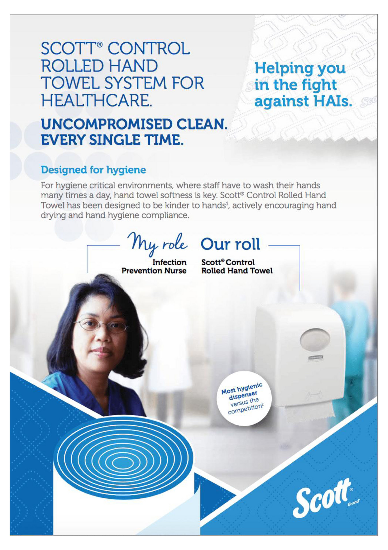 Scott Control Rolled Hand Towel System Flyer - Page 1