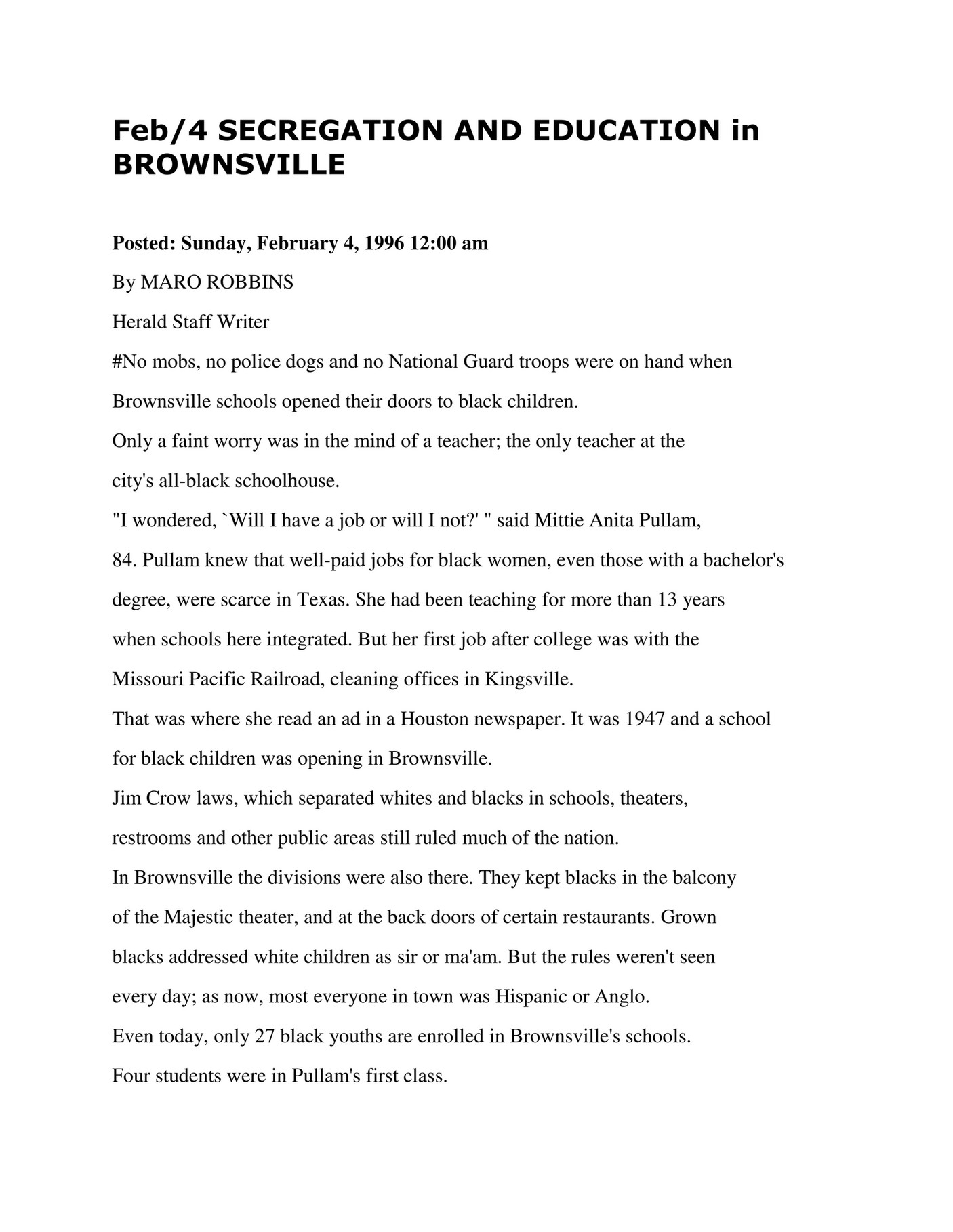 Black History Month Celebration - Segregation and Education in ...