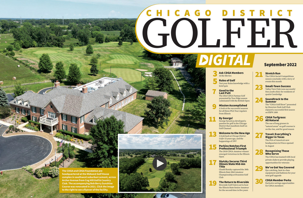 CDGA - Chicago District Golfer - September 2022 - Page 1
