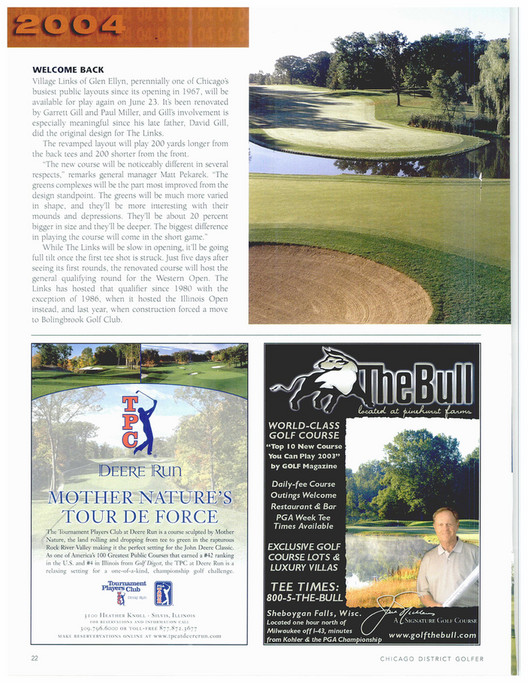 CDGA - Chicago District Golfer - May/June 2004 - Page 28-29