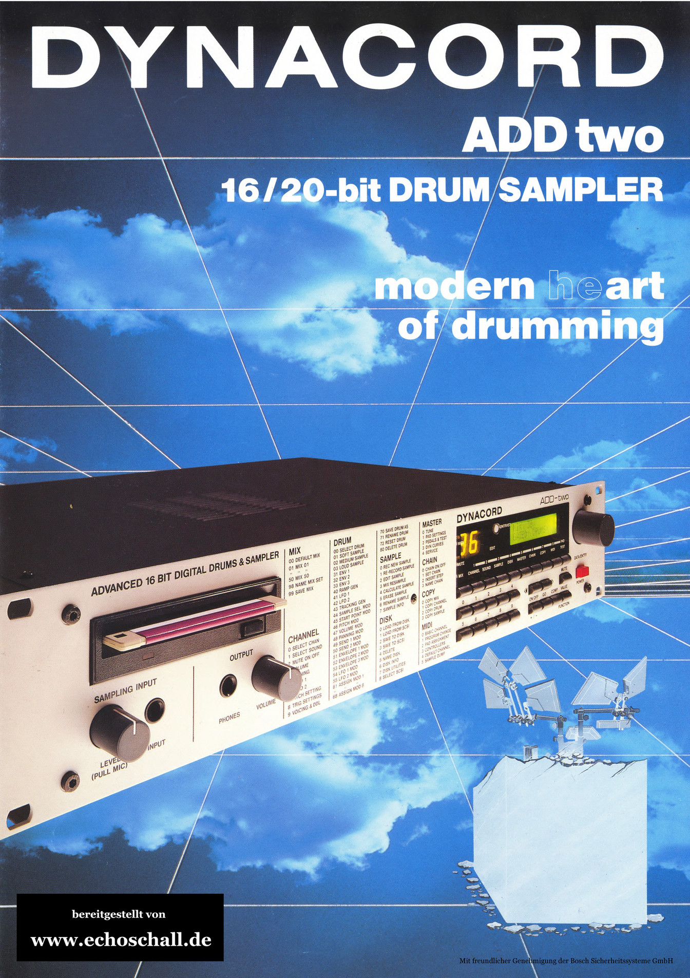 Dynacord ADD two Drum-Sampler - Prospekt 1989 - Seite 1