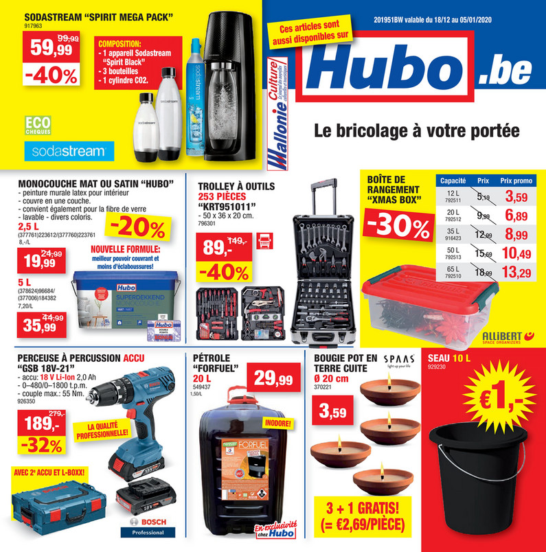 Folder Hubo - Promotions de la semaine 51