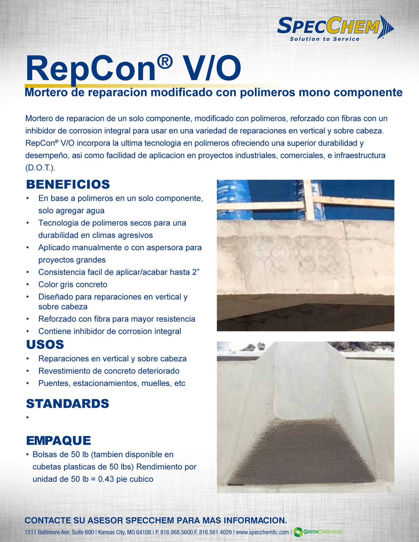 RB Construction Products - RepCon-VO-Sell Sheet Spanish - Page 1 ...
