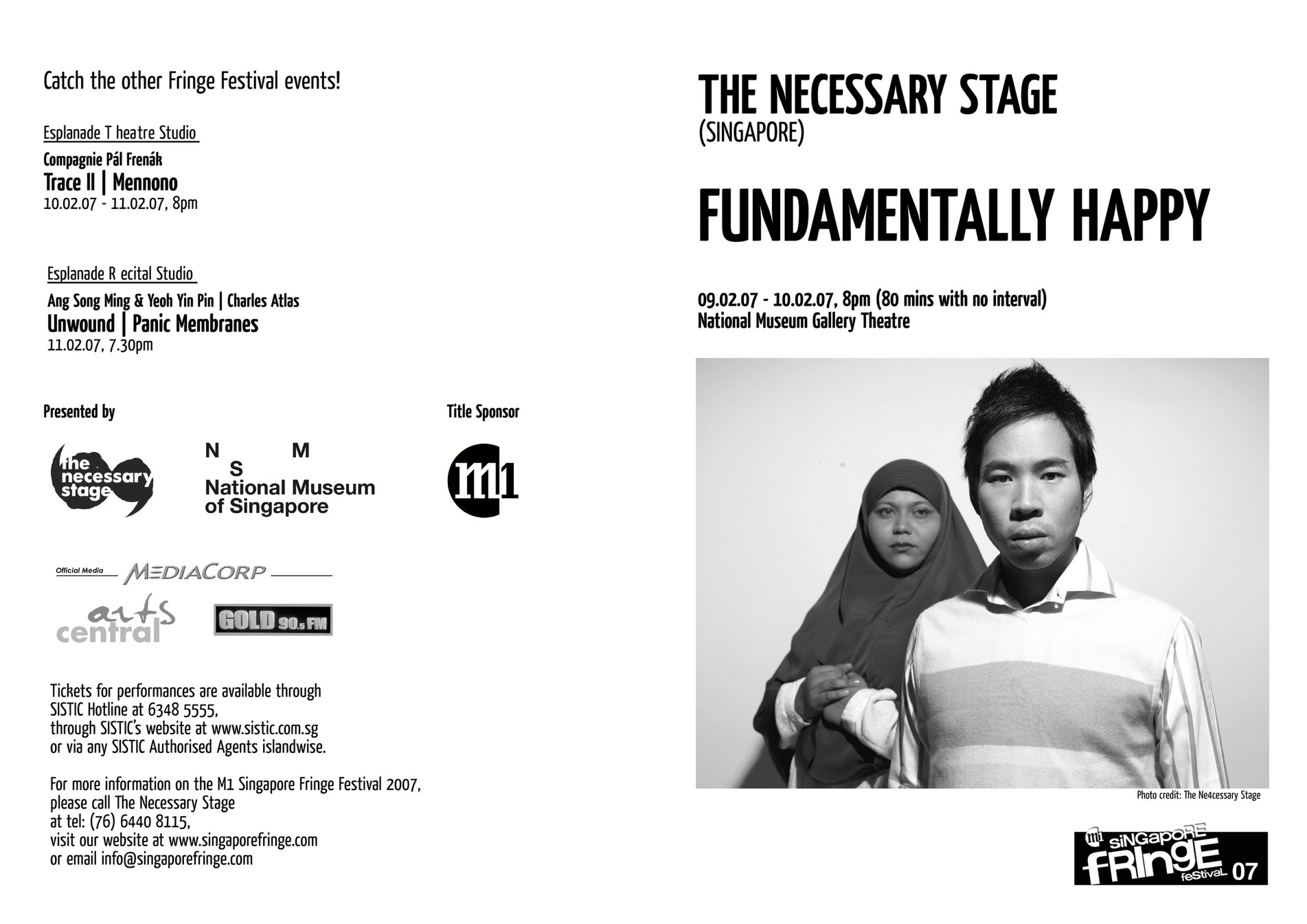 The Necessary Stage - 200703 - Fundamentally Happy - Programme - Page 1 ...