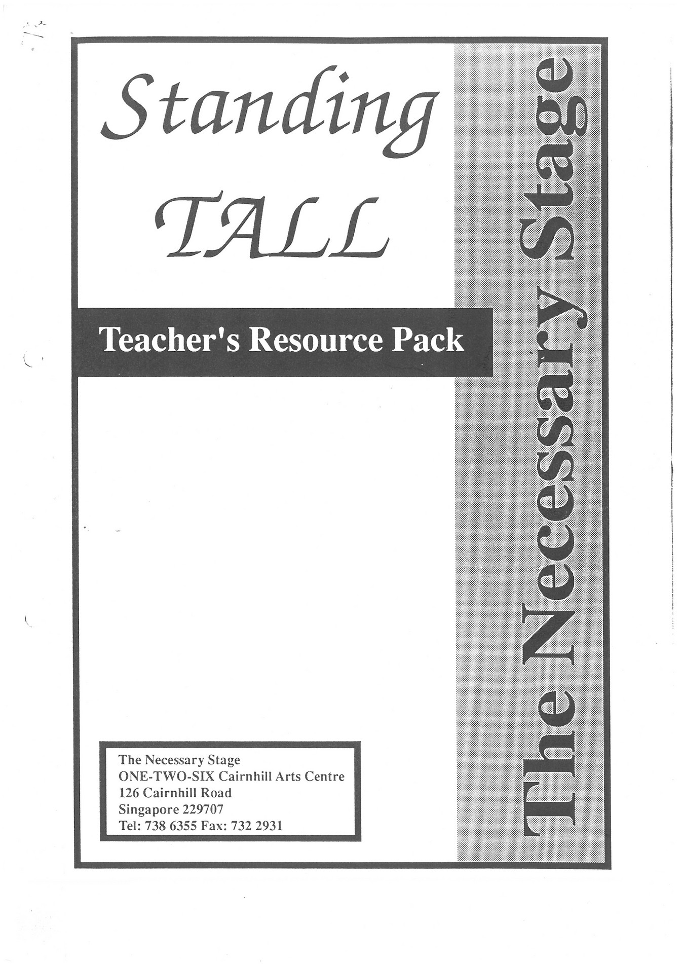 The Necessary Stage - 199608 - Standing Tall - Edu-Kit - Page 1 ...