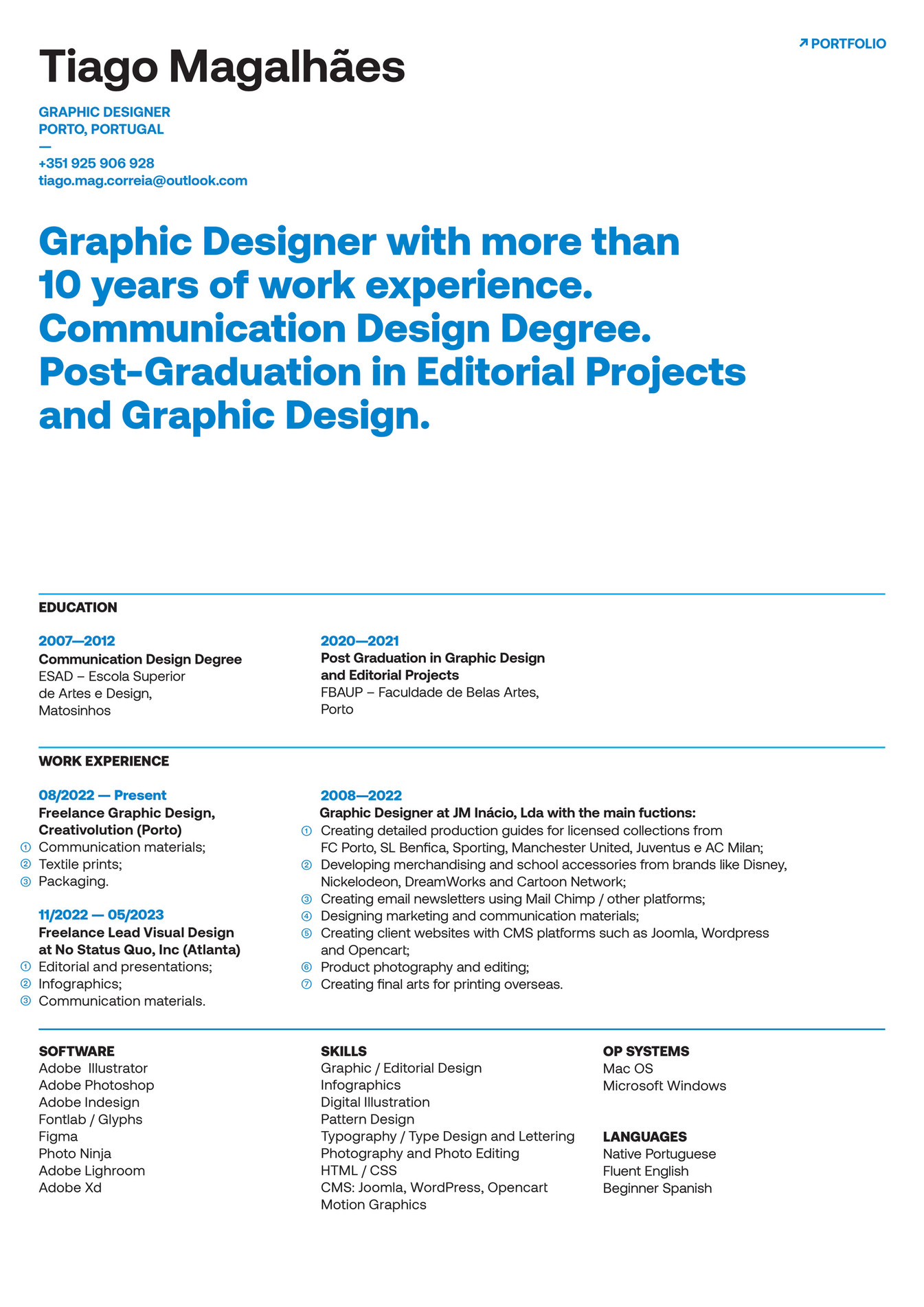 My publications - CV_Tiago_Magalhaes_EN - Page 1 - Created with Publitas.com