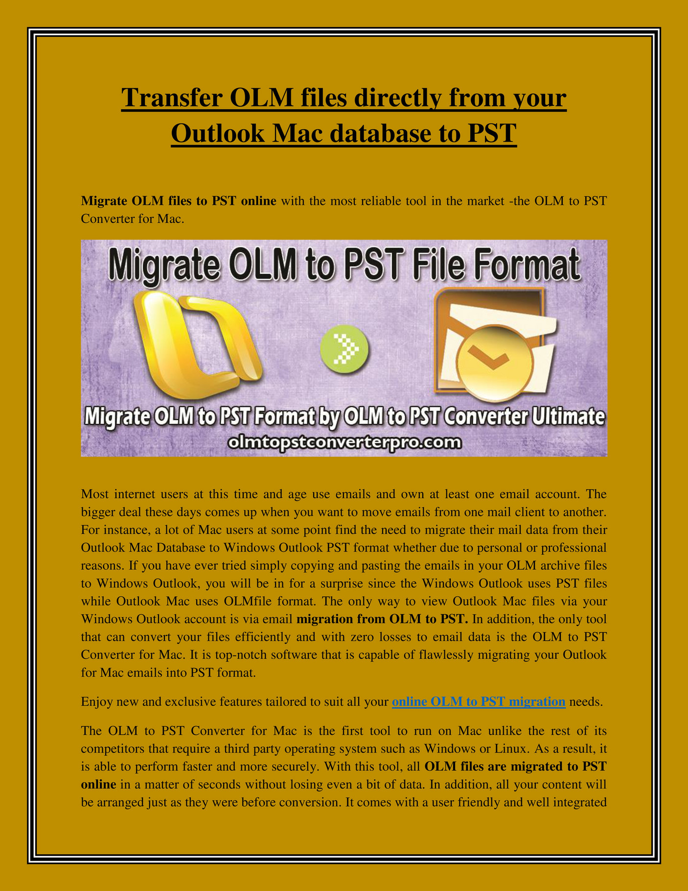 Gladwev Software - Transfer OLM files directly from your Outlook Mac ... Gladwev Software - Transfer OLM files directly from your Outlook Mac ...