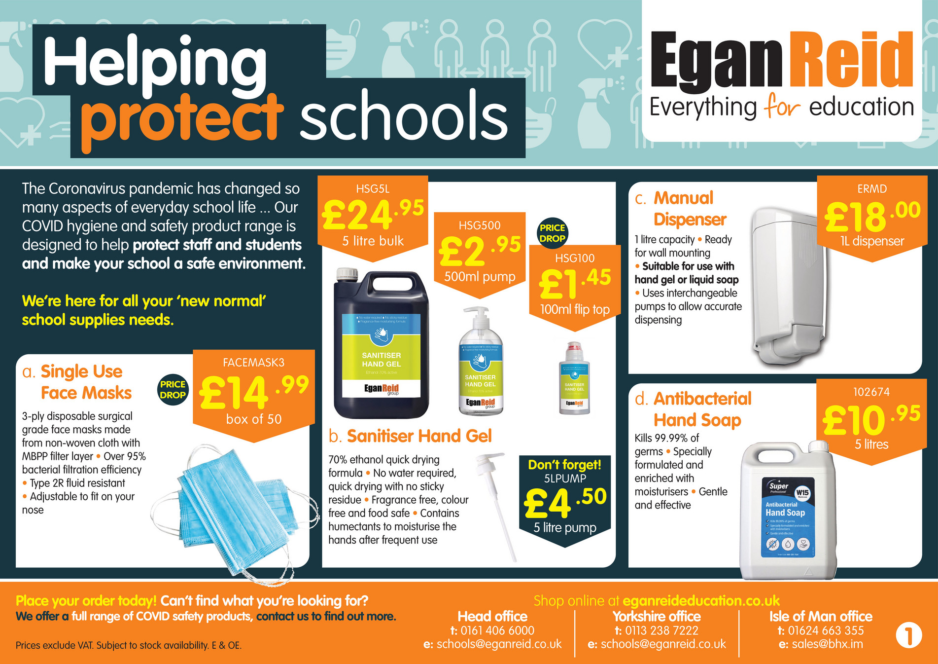 Egan Reid Education - COVID range brochure - Page 1 - Created with Publitas.com