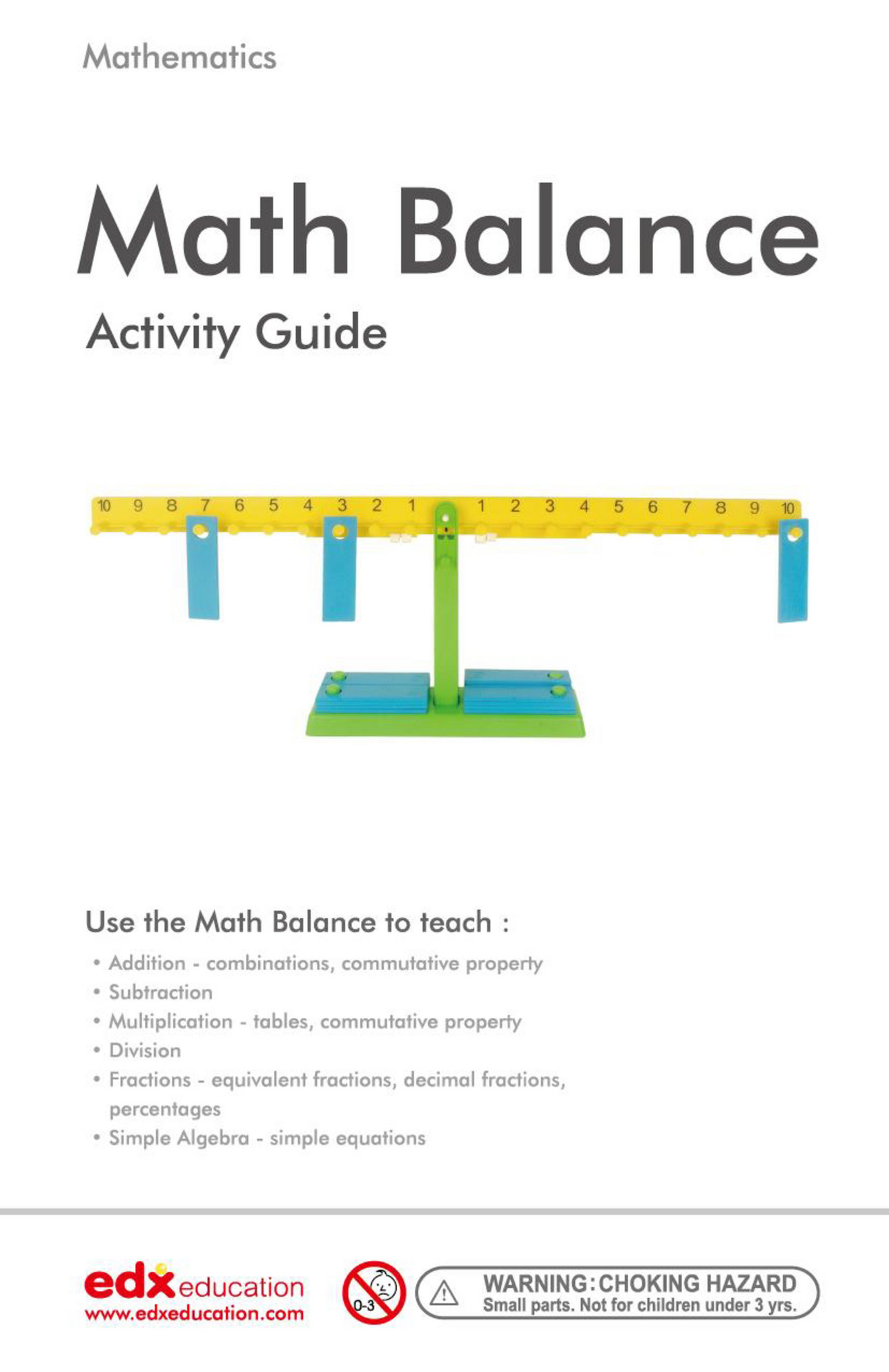 Egan Reid Education - Edx Mini Number Balances - Activity Guide - Page ...